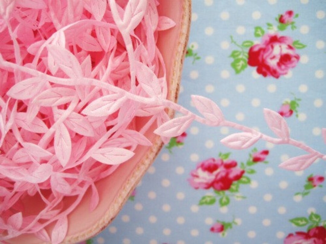 Leaf Garland Ribbon - Sweet Pink - 1 Inch - 1 Yard - Etsy