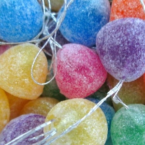 Glittered Pastel Gumdrop Ornaments - 5/8 Inch - Set of 6 - Etsy