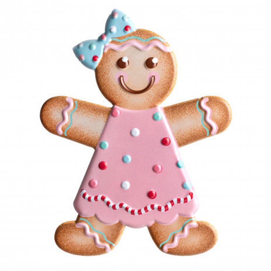13" Metal Embossed Hanger: Gingerbread Girl - Etsy