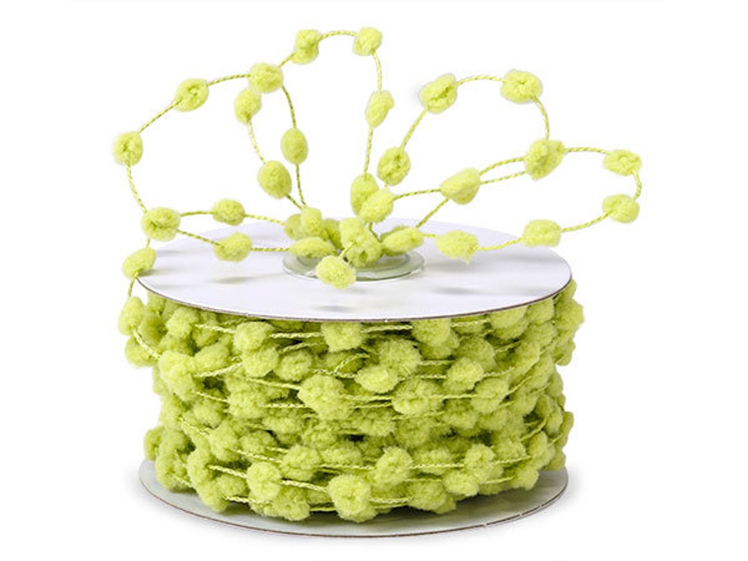 Sold by the Yard ** Listing is for 1 Yard ** Pom Pom Wired Cord Trim ...
