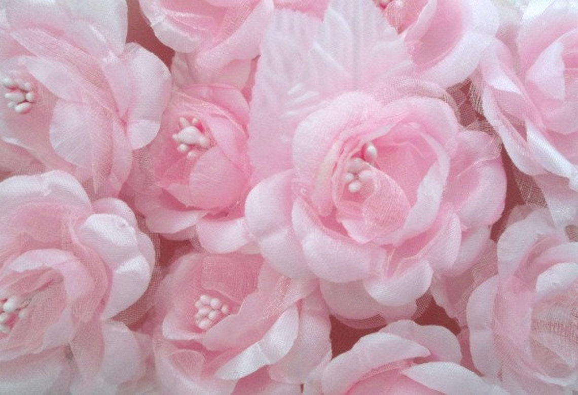 Pale Pink Satin Rose Pick - Etsy