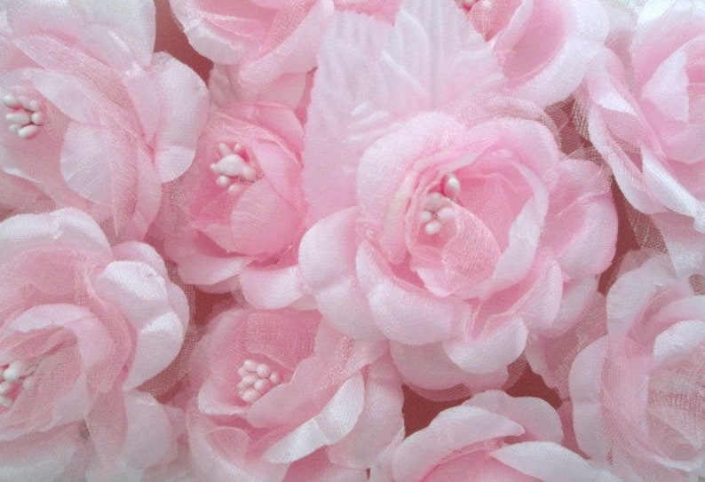 Pale Pink Satin Rose Pick - Etsy