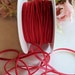 Deep Red Velvet String Ribbon - 1/8 Inch - 1 Yard - Etsy