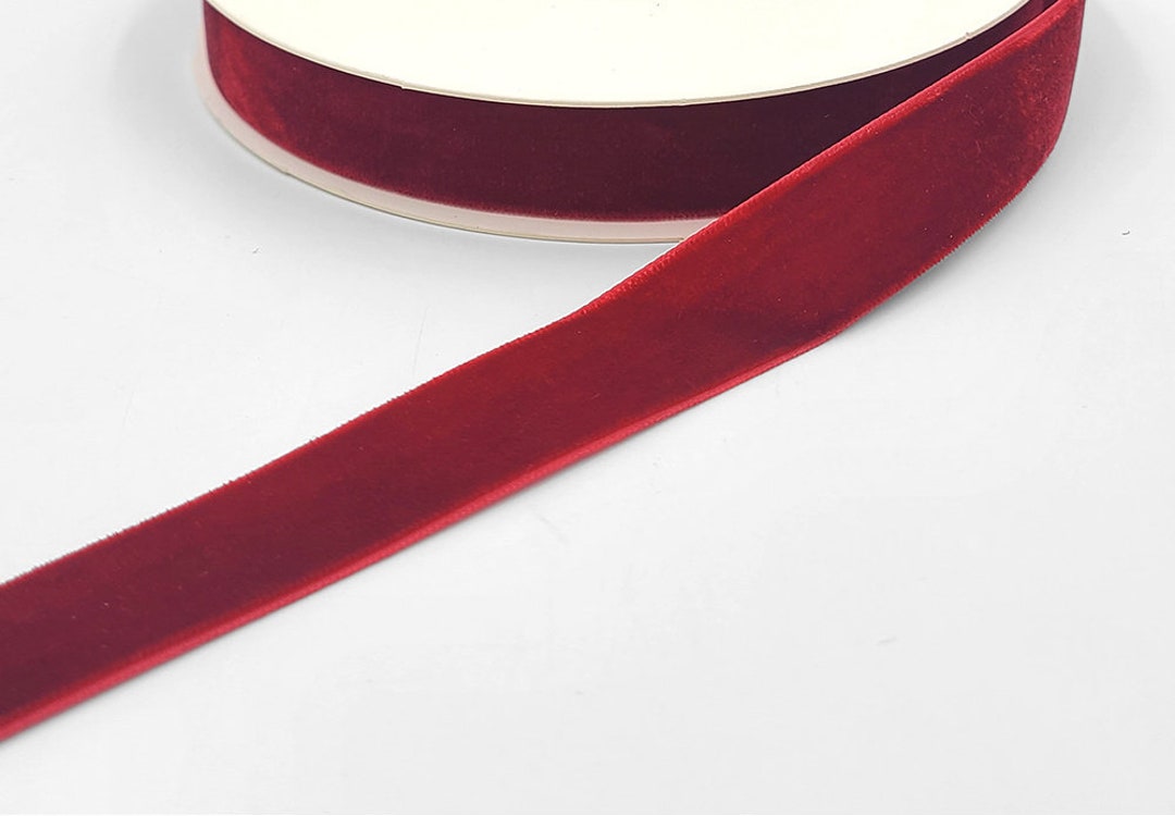 Ruby Red Velvet Ribbon - 3/4 Inch - 1 Yard - Etsy