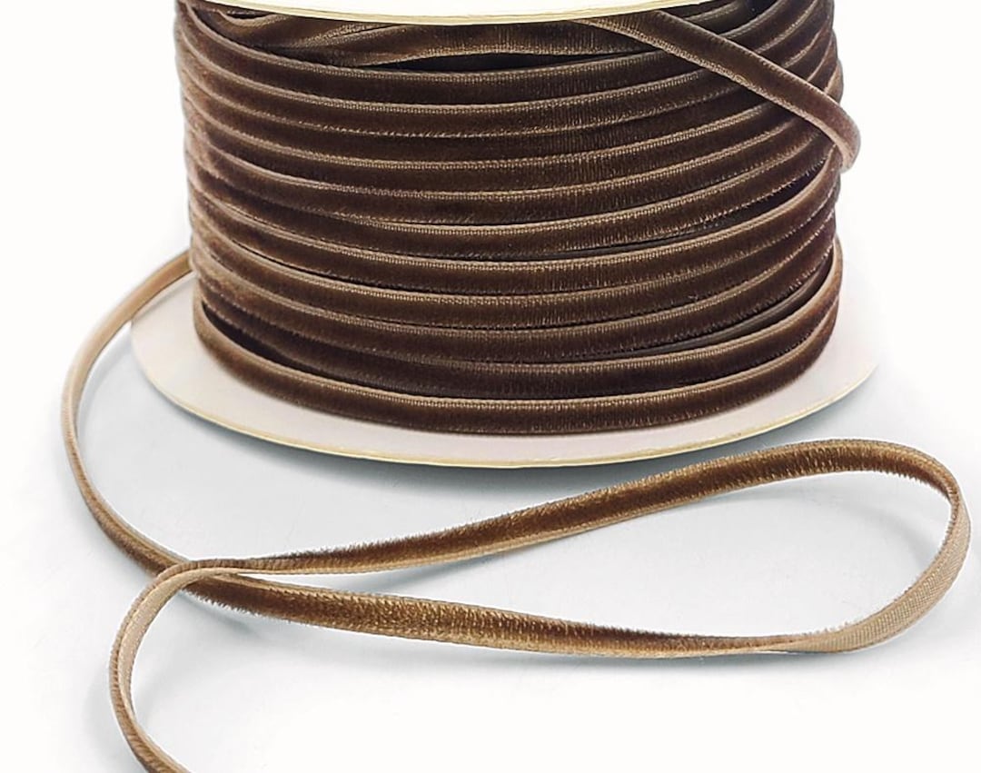 Brown Velvet String Ribbon - 1/8 Inch - 1 Yard - Etsy