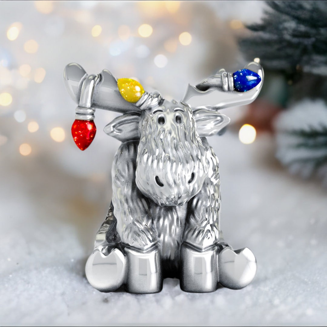 Christmas Lights Moose Bead Charm - Multi-color - 925 Silver - Fits ...
