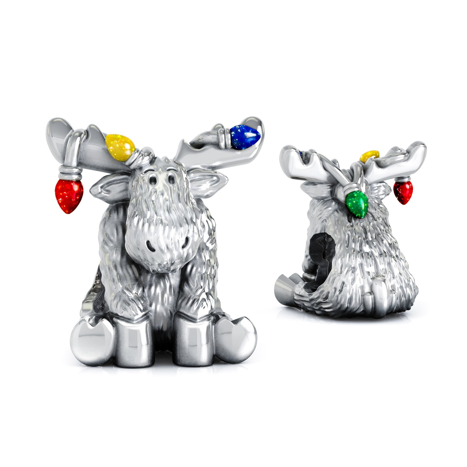 Christmas Lights Moose Bead Charm Multi-color 925 Silver - Etsy