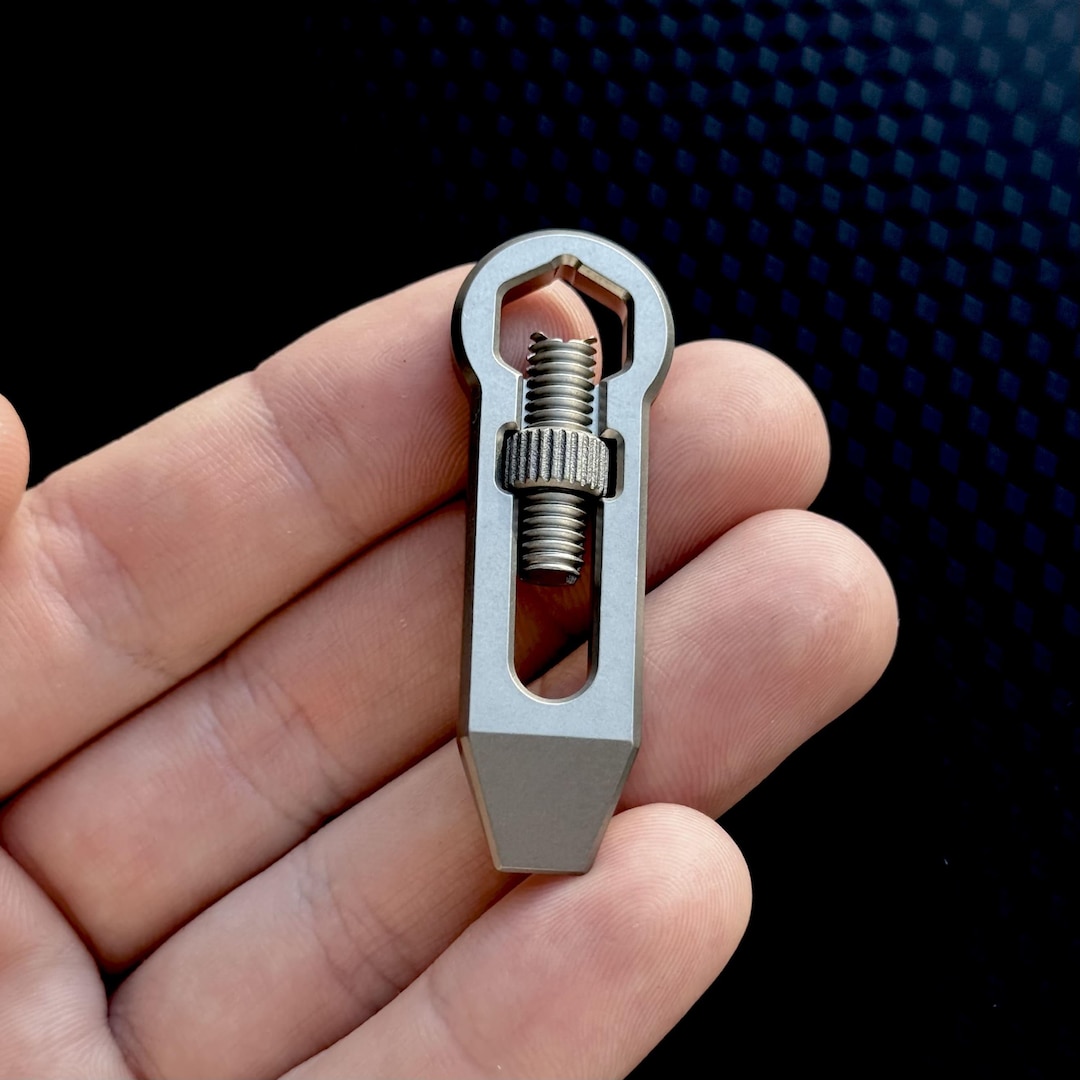 Prybar Adjustable Wrench Titanium Mini , Pocket Tool, EDC Titanium ...