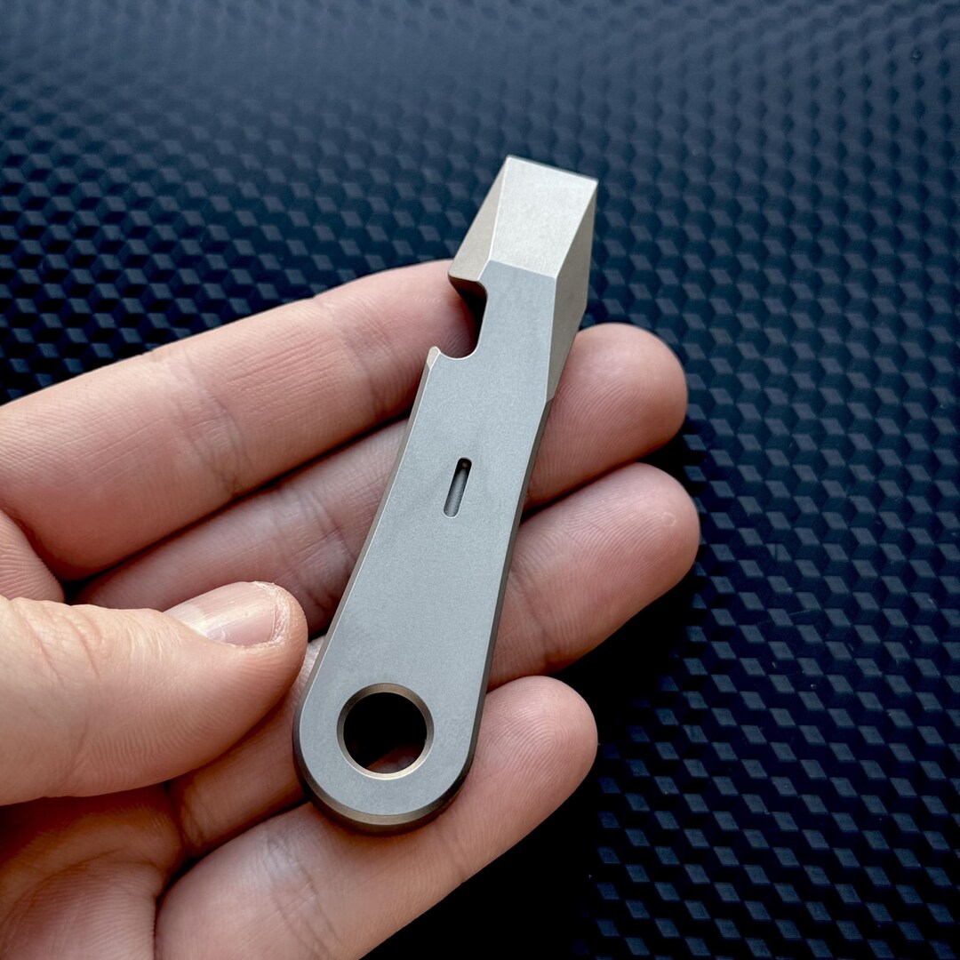 Titanium Prybar, Pocket Tool, EDC Titanium, Titanium Crowbar,multi Tool ...