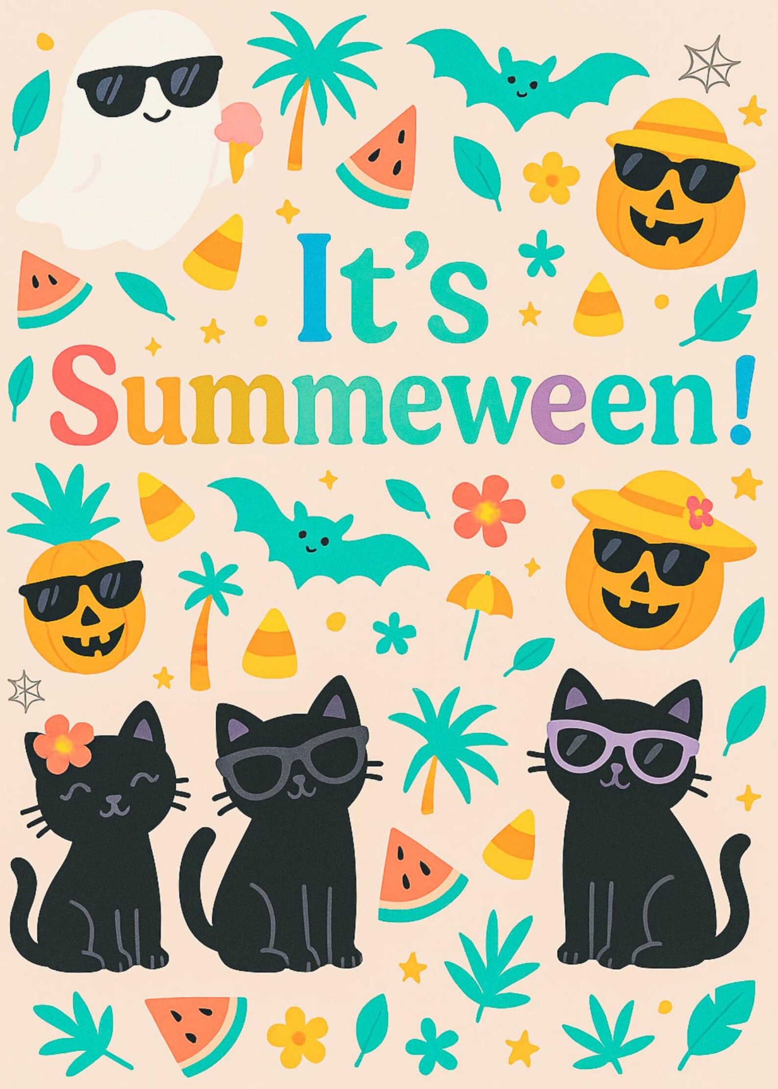 It’s Summerween! Printable Wall Art | 8x10 Digital Download - Etsy