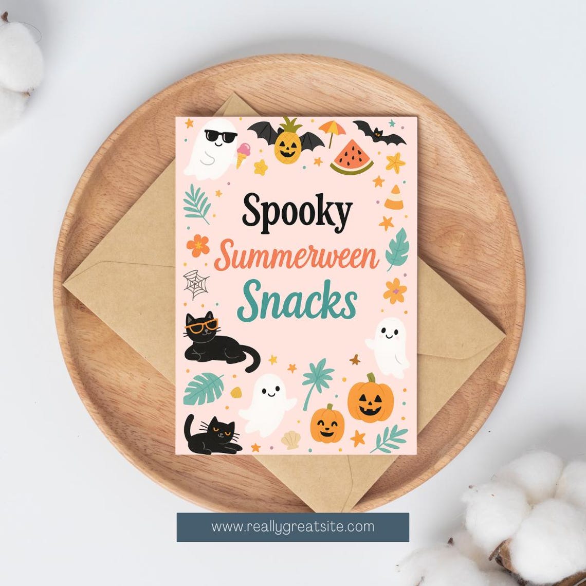 Summerween Party Sign, Summerween Table Sign, Summerween Printable ...