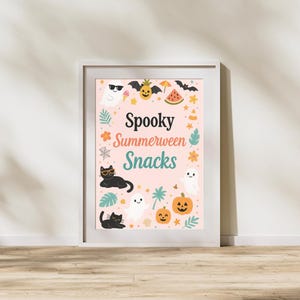 Summerween Party Sign, Summerween Table Sign, Summerween Printable ...