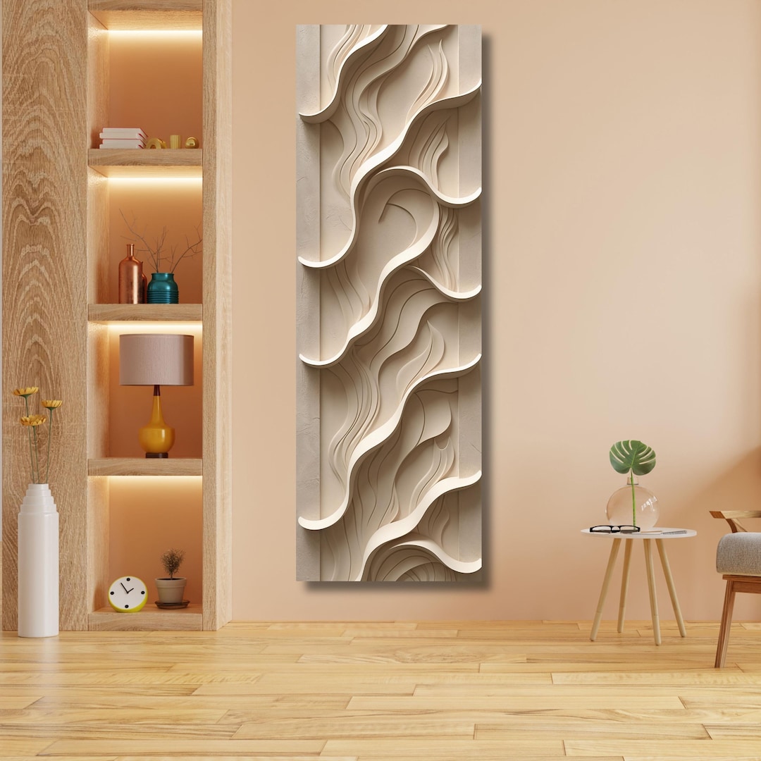 Long Narrow Canvas Wall Art,tall Narrow Wall Art,long Vertical Wall Art ...