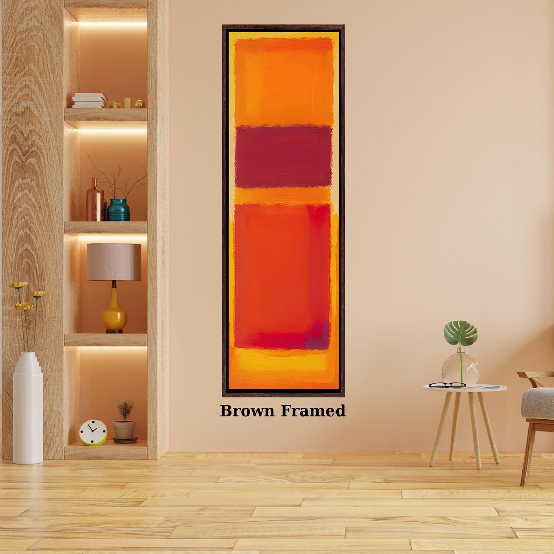 Long Narrow Canvas Wall Art Vertical Mark Rothko Canvas Art Famous Art ...