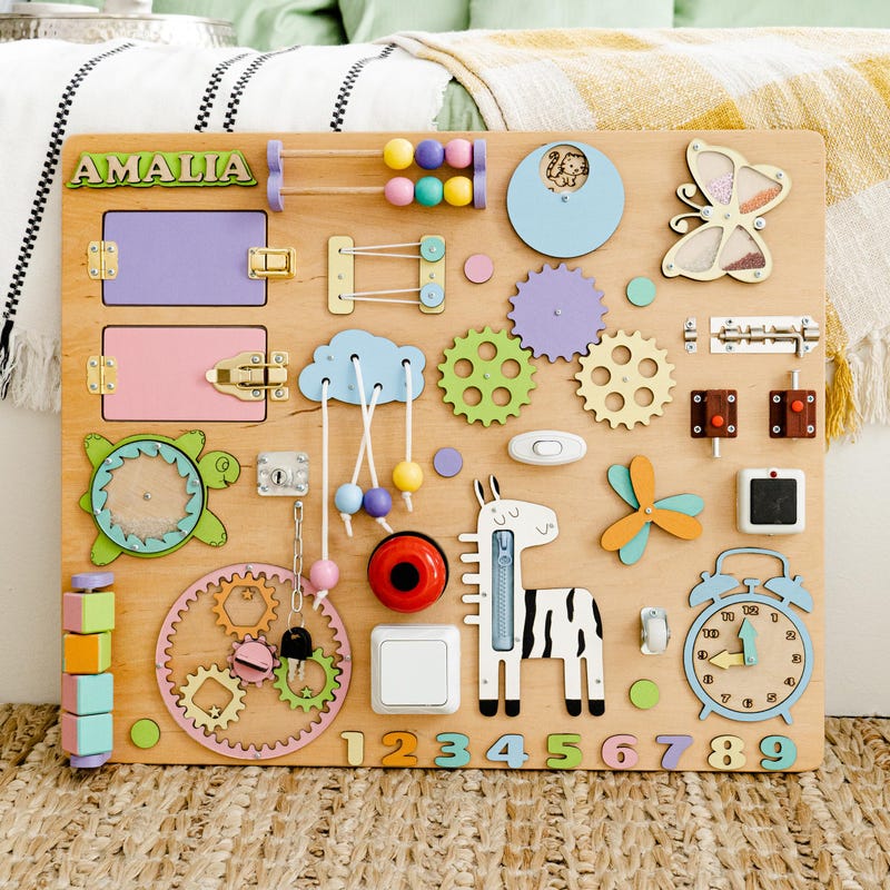 Toddler Busy Board - Etsy