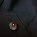 Lapel Pins Mens Lapel Pin Button Lapel Pin Custom Black White Silk ...