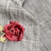 Red Rose Silk Lapel Flower Mens Lapel Pin Flower Lapel Pin Rose ...