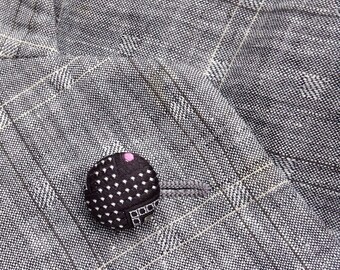 Lapel Pins Mens Lapel Pin Button Lapel Pin Custom Black White | Etsy
