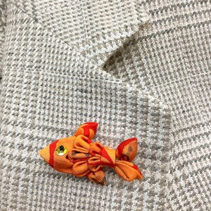 Goldfish Lapel Pins Mens Lapel Pin Orange Boutonniere Boyfriend ...