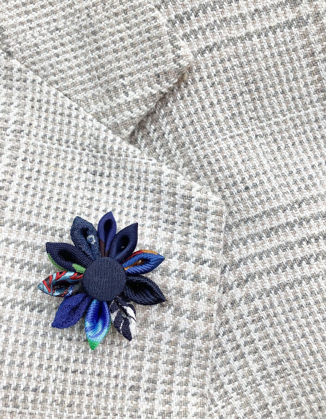 Lapel Pins Mens Lapel Pin Navy Blue Lapel Flower Lapel Pin - Etsy