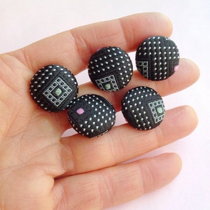 Lapel Pins Mens Lapel Pin Button Lapel Pin Custom Black White Silk ...