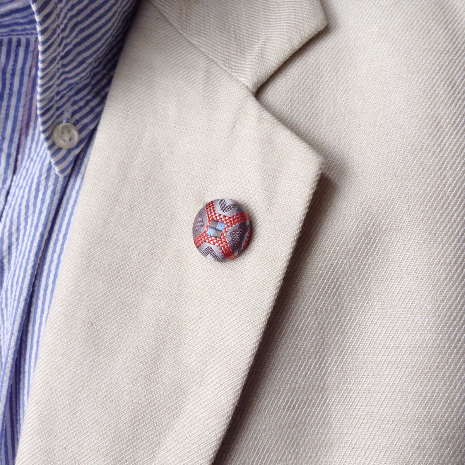 Custom Lapel Pins Hombres Solapa Pin boda gris naranja seda | Etsy Custom Lapel Pins Hombres Solapa Pin boda gris naranja seda | Etsy