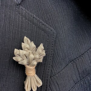 Wheat Lapel Pins Mens Lapel Pin Tan Boutonniere Beige Silk Grain Gifts ...