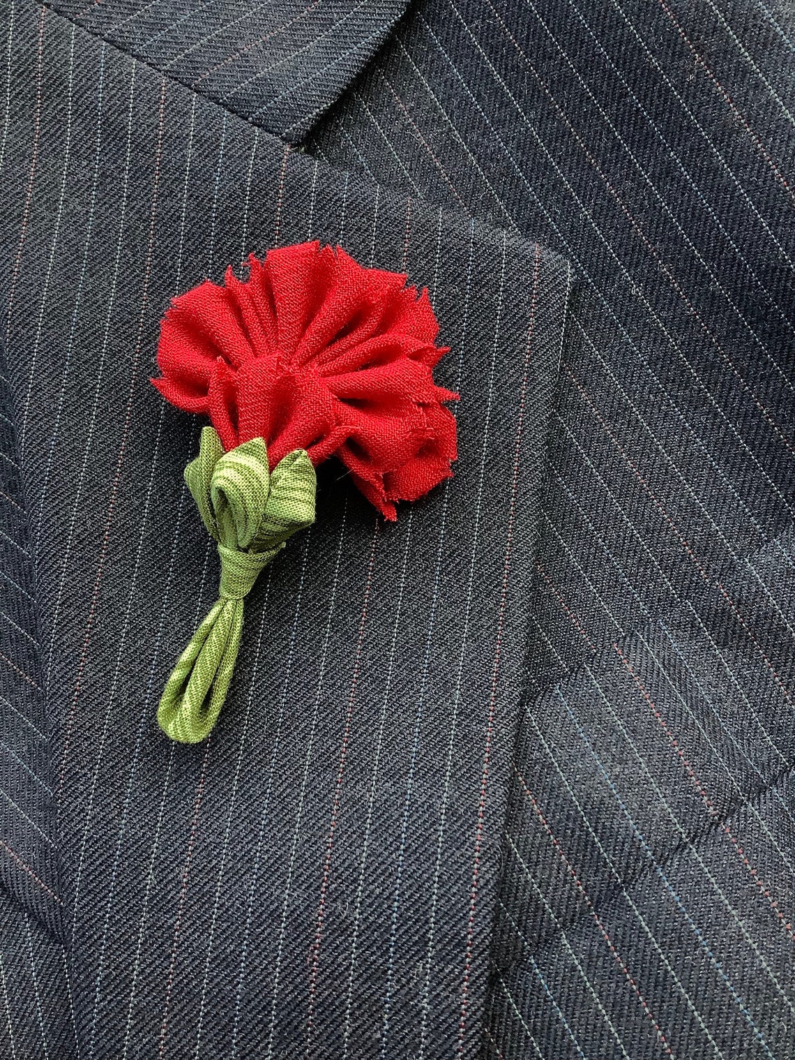 Wedding Lapel Pins Mens Lapel Pin Flower Red Carnation Red - Etsy