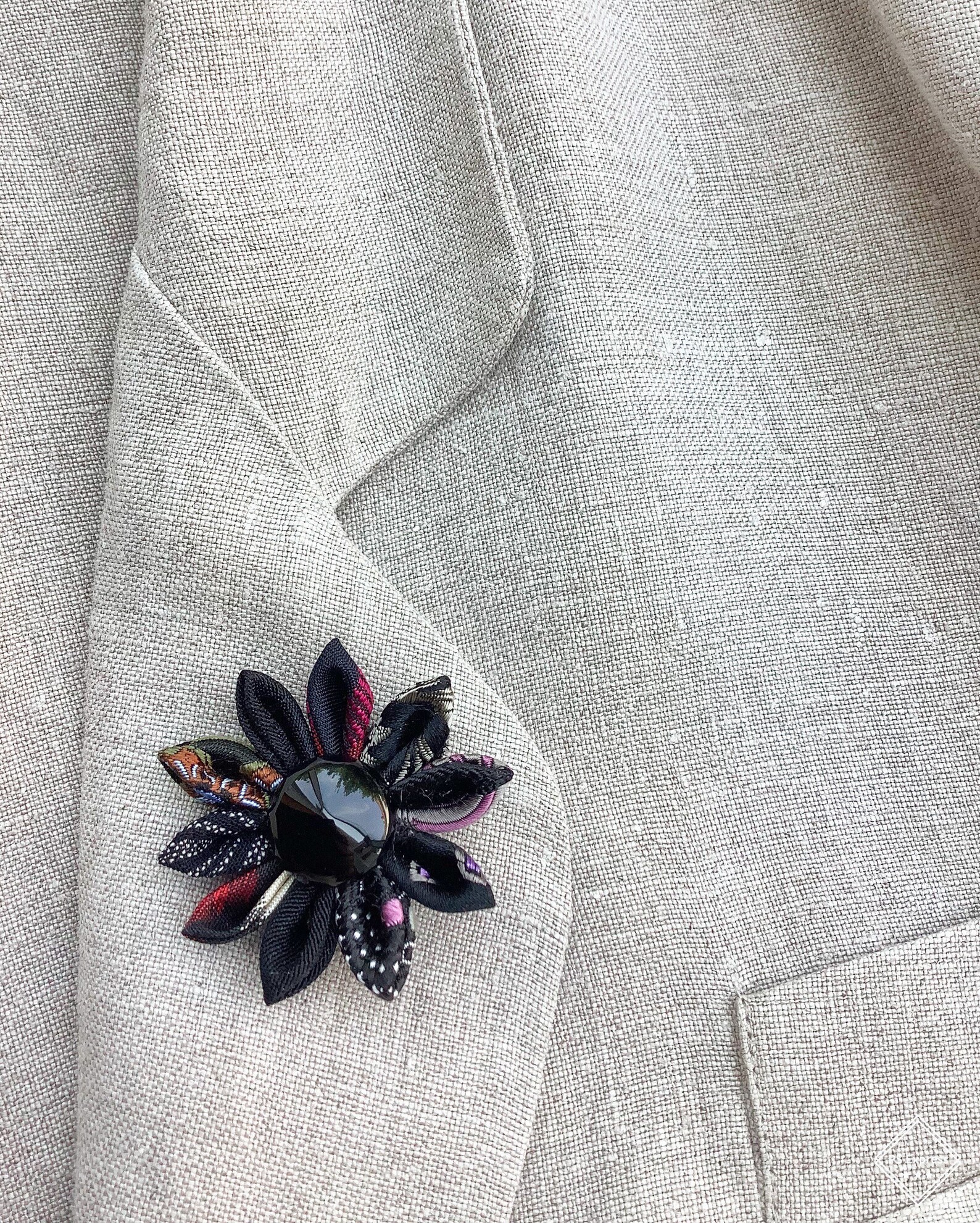 Lapel Pins Mens Lapel Pin Black Lapel Flower Lapel Pin | Etsy