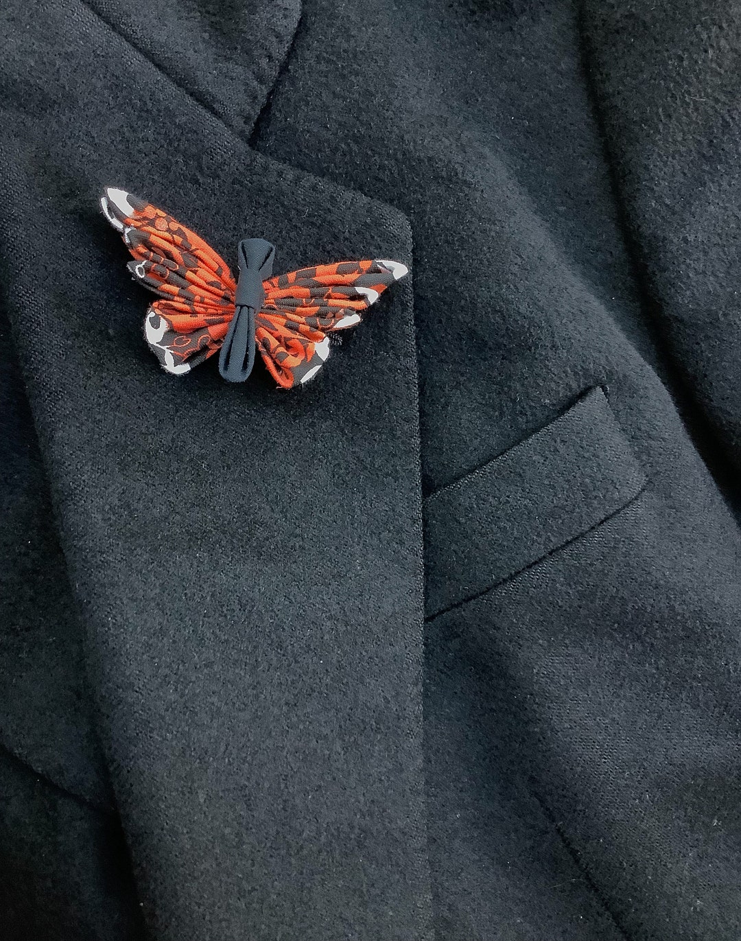 Monarch Butterfly Lapel Pins Mens Lapel Pin Monarch Boutonniere Orange ...