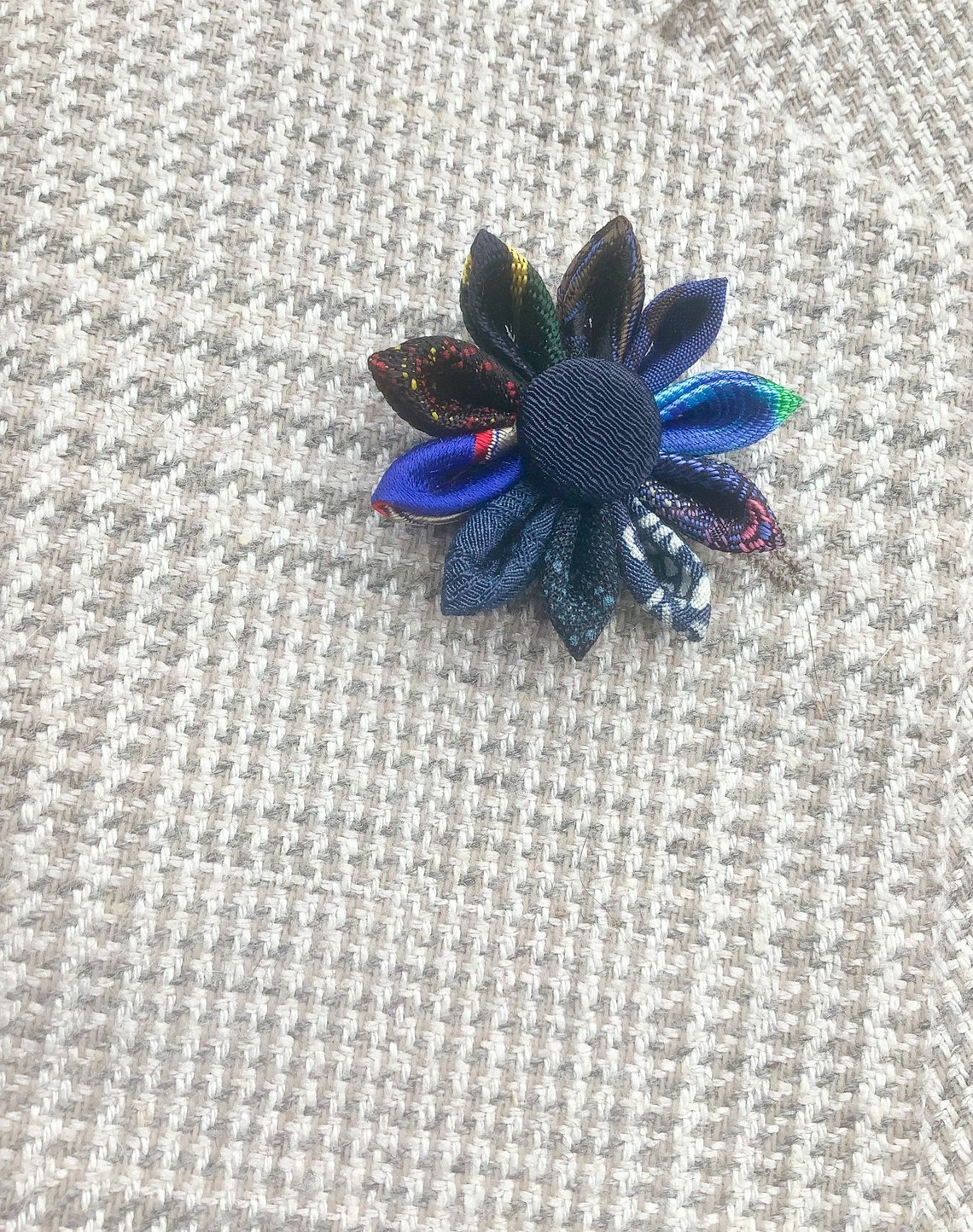 Lapel Pins Mens Lapel Pin Navy Blue Lapel Flower Lapel Pin - Etsy