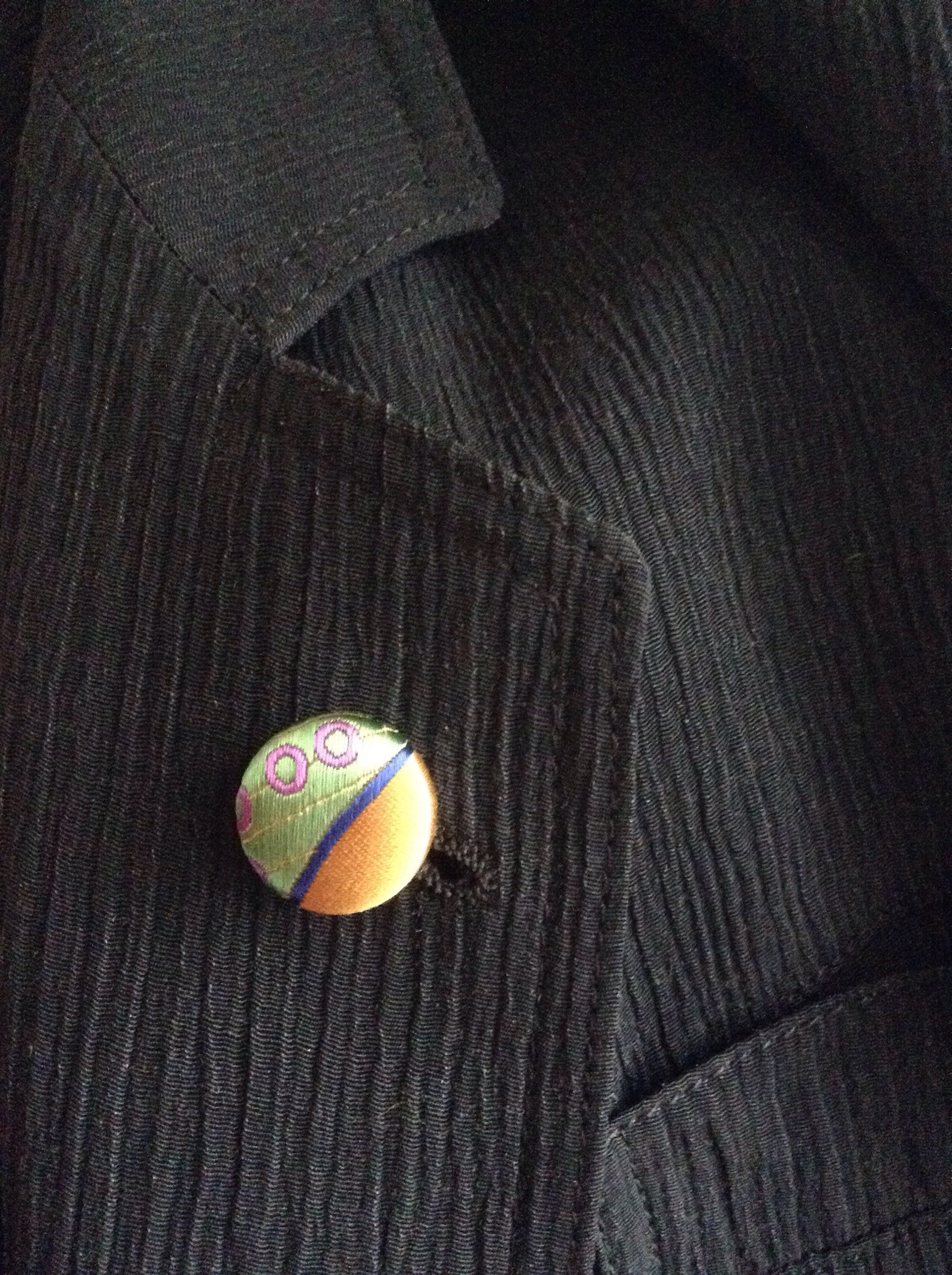 Round Mens Lapel Pin Silk Button Custom Lapel Pins Men Rust - Etsy