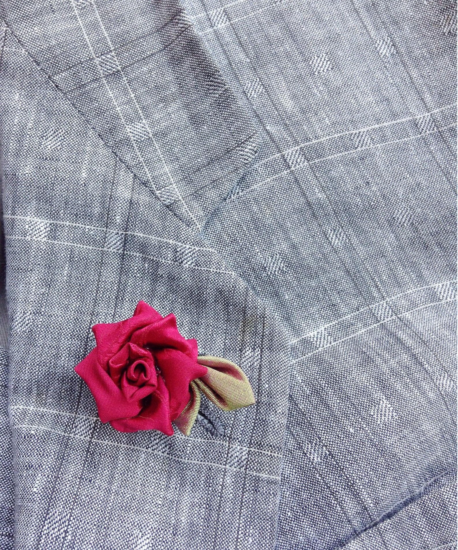 Red Rose Silk Lapel Flower Mens Lapel Pin Flower Lapel Pin Etsy