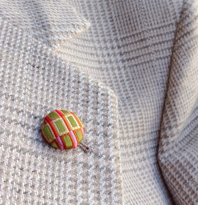Men Lapel Pins Men Silk Button Lapel Pins Custom Green | Etsy