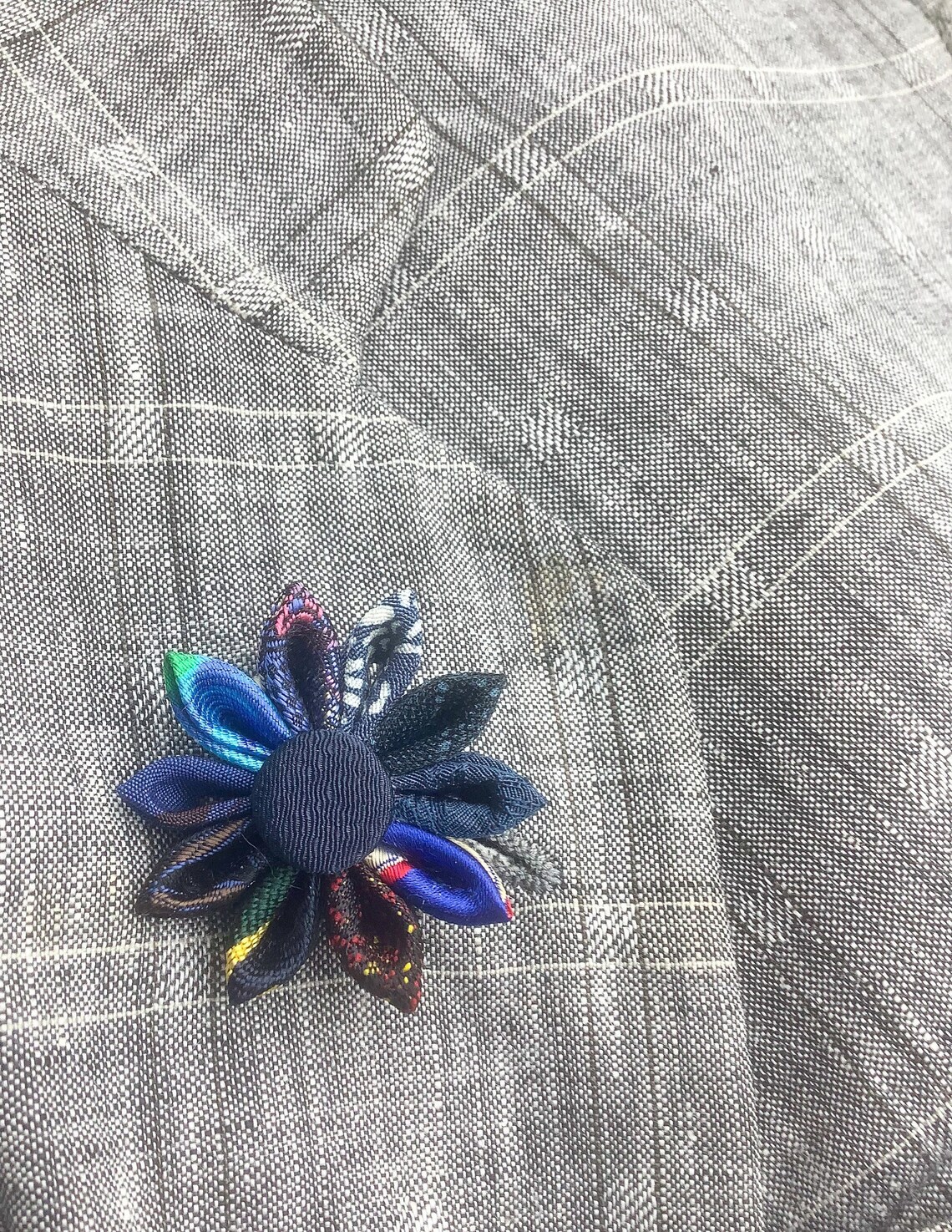 Lapel Pins Mens Lapel Pin Navy Blue Lapel Flower Lapel Pin - Etsy