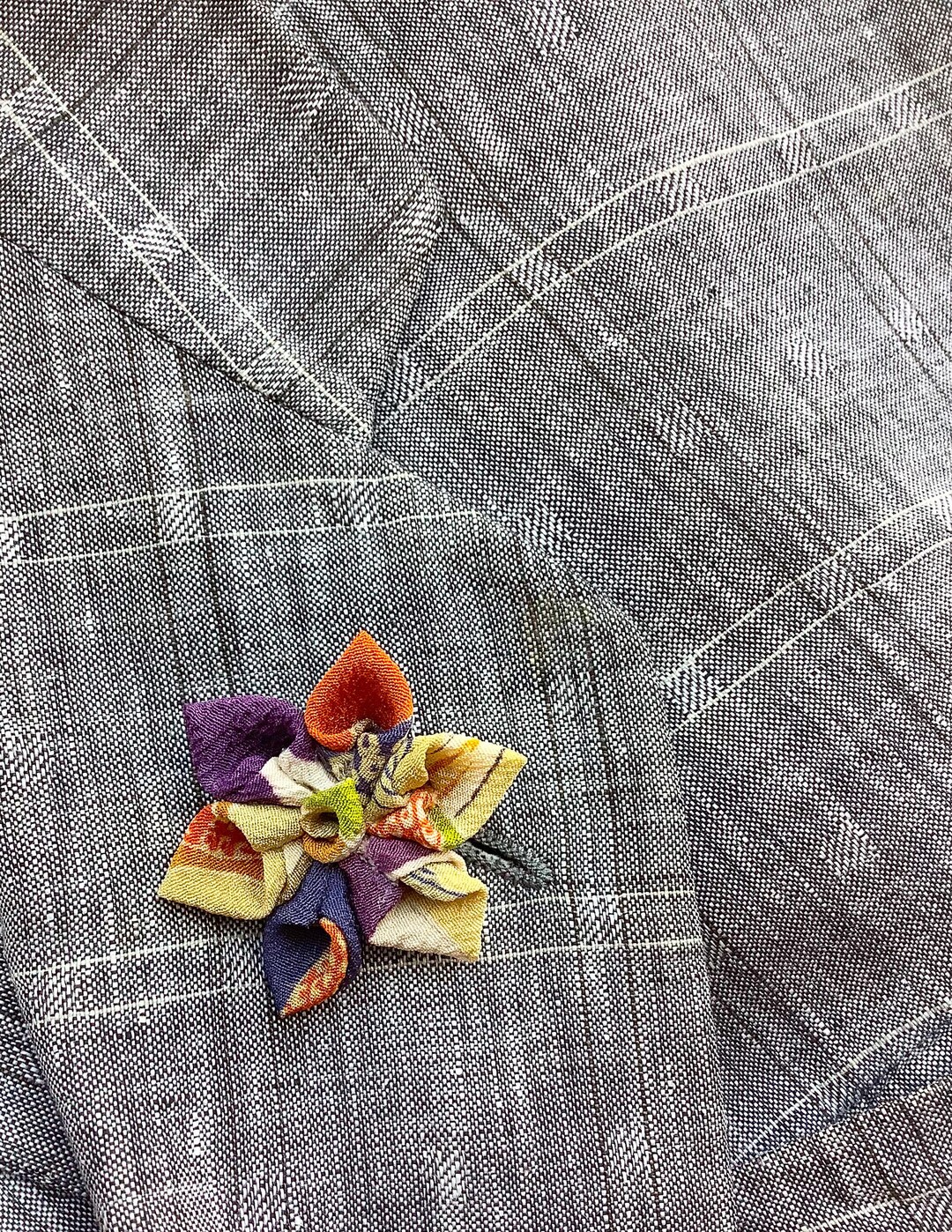 Fall Colors Lapel Pin Flower Autumn Wedding Lapel Pin Women Silk ...