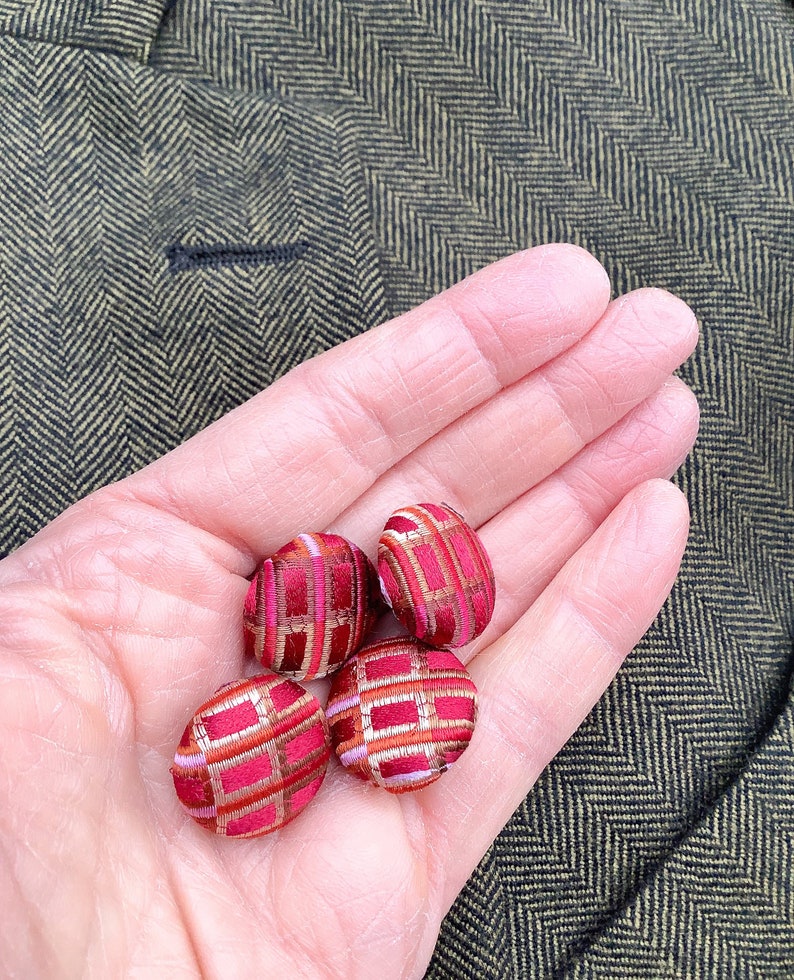 Men Lapel Pins Men Silk Button Lapel Pins Custom Red - Etsy