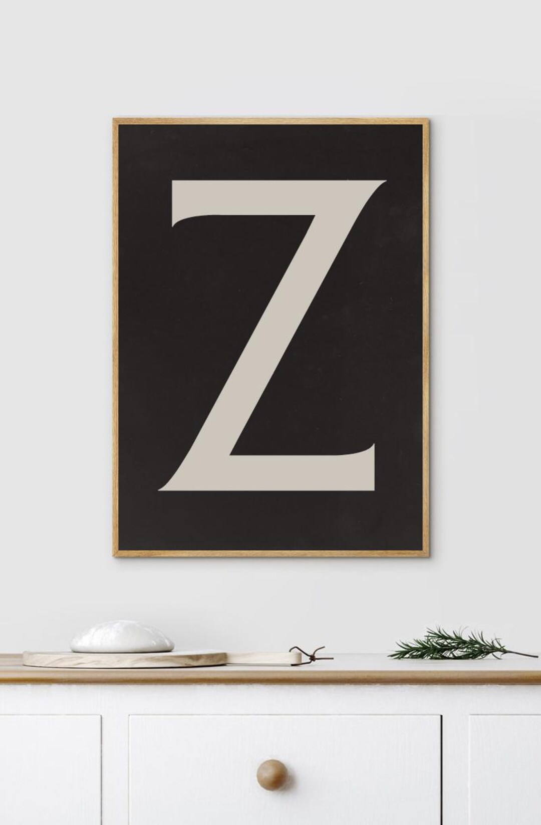 Letter Z Print A-Z Wall Print Letters Initial Modern Digital Print ...