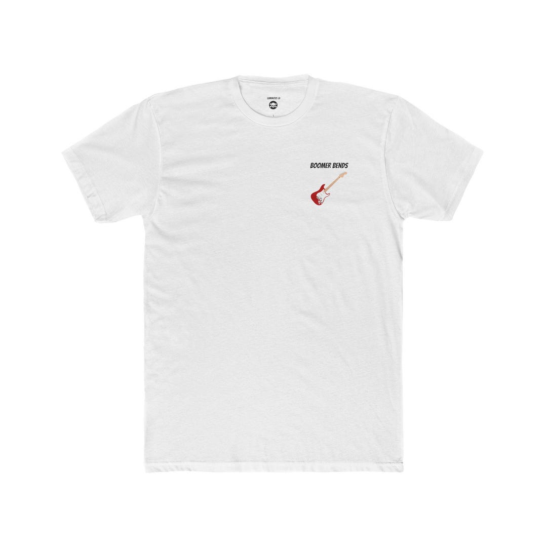 The boomer Bends Electric Guitar Graphic Unisex Cotton Crew Tee, Cool ...
