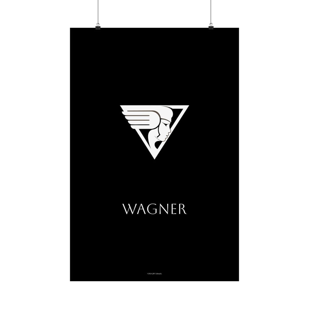 Richard Wagner Valkyrie Vintage Style Matte Poster Art Print, Classical ...