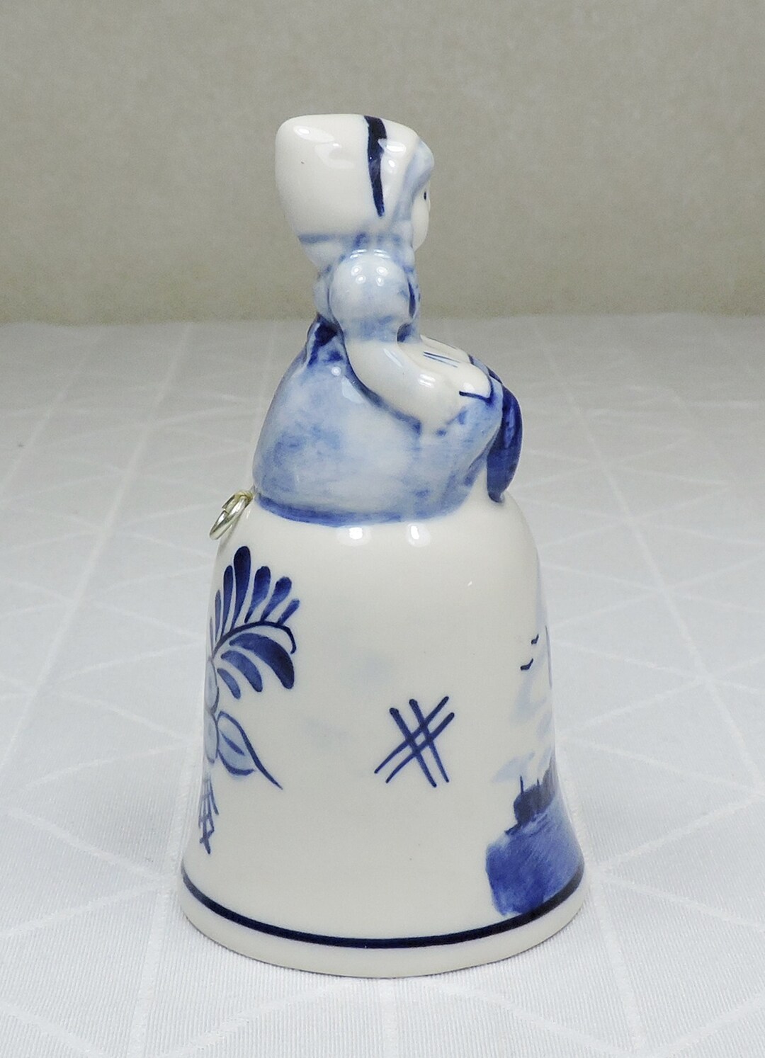 Vintage Delft Blue Hand Painted Ceramic Bell - Etsy