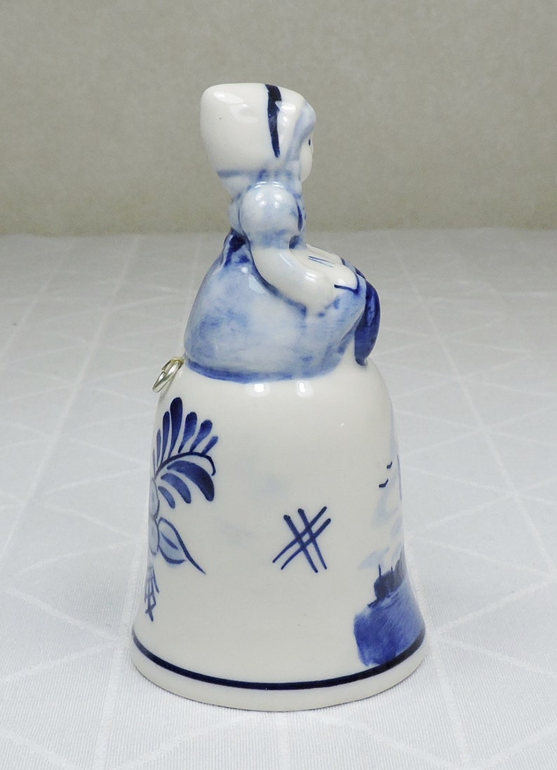 Vintage Delft Blue Hand Painted Ceramic Bell - Etsy