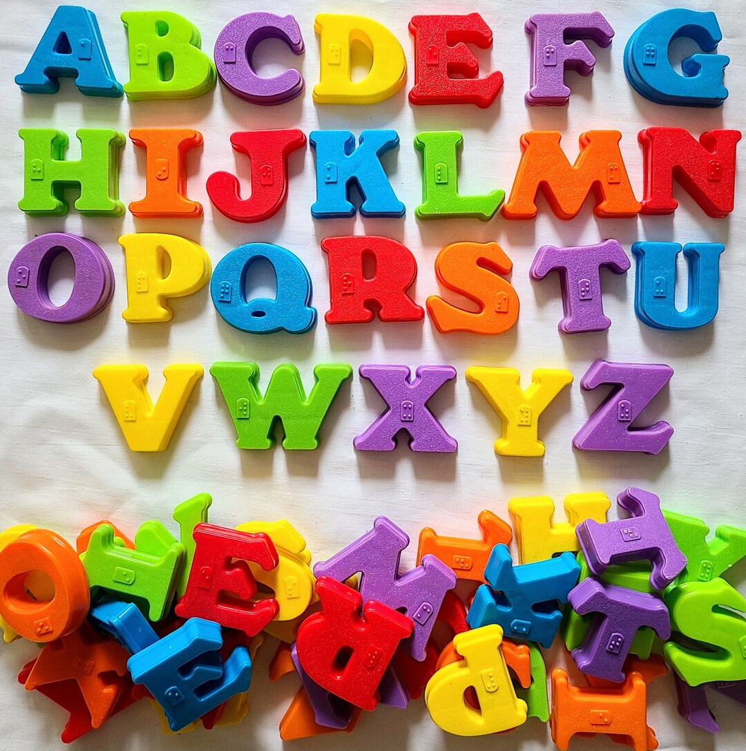 Playskool Magnetic Refrigerator Magnet Alphabet ABC Letters Braille for ...