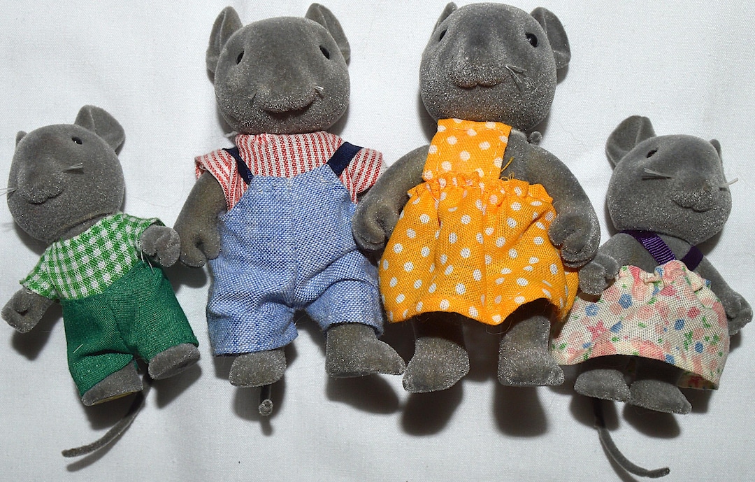 Sylvania Sylvanian / Calico Critters Rare Vintage FAMILIE Maus MORRIS ...