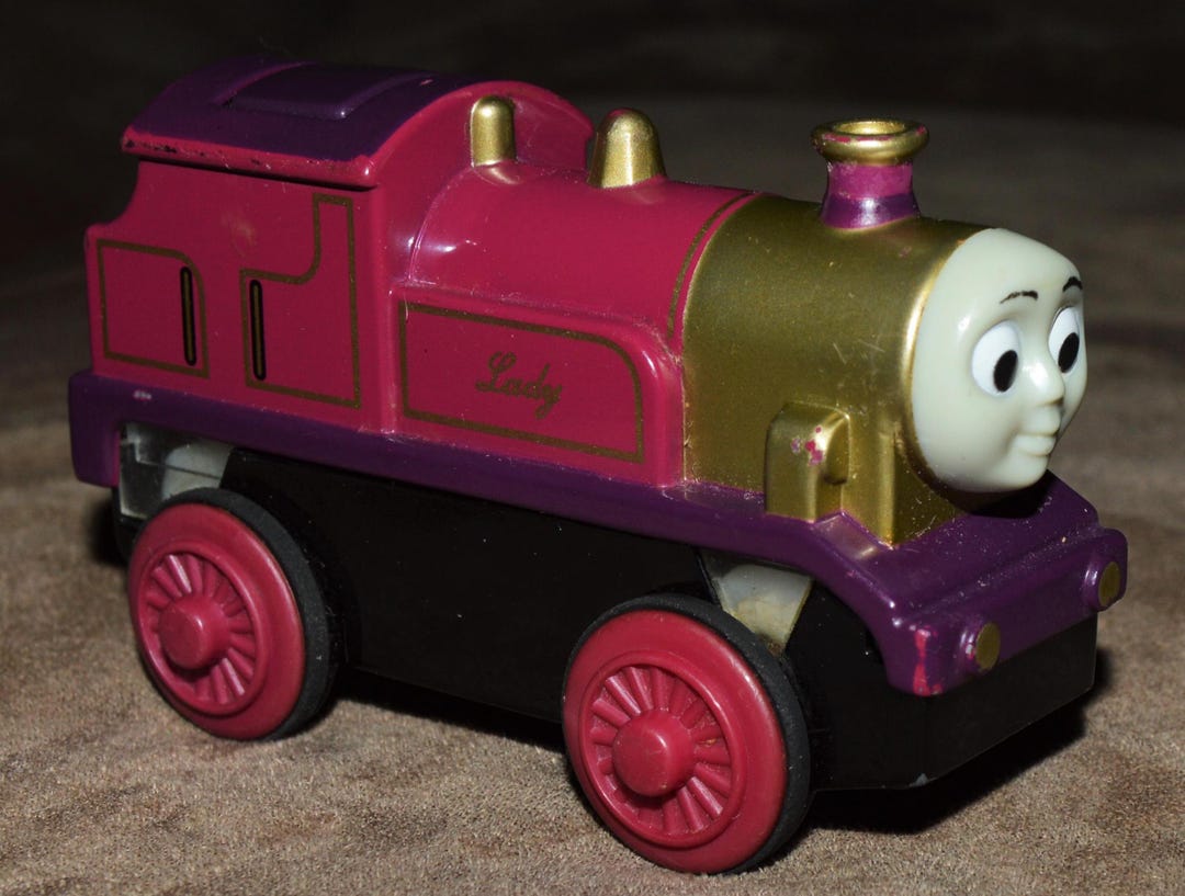 Thomas the Tank Train PULL ENGINE Battery Operated Vintage Sodor LADY ...