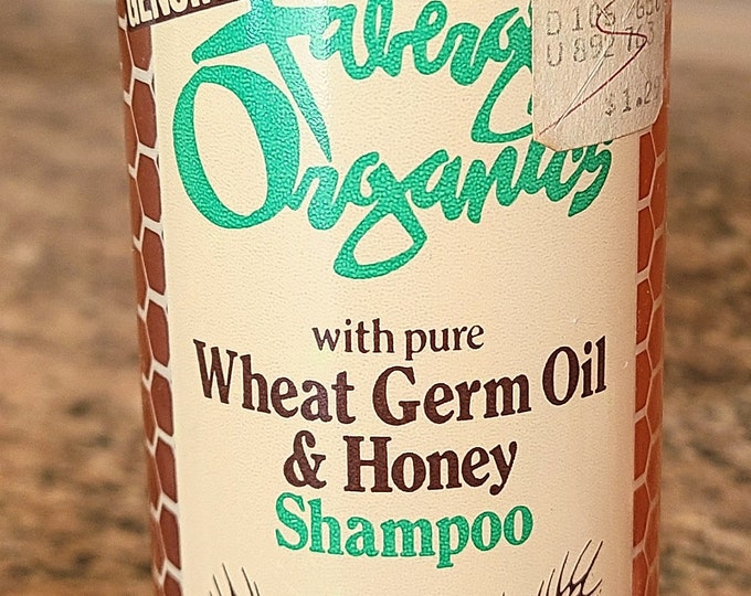 Vintage Faberge Organics Wheat Germ Oil Honey Shampoo 15 Oz Full Bottle ...
