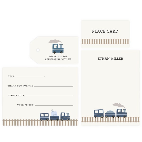 Train Thank You Notes - Etsy