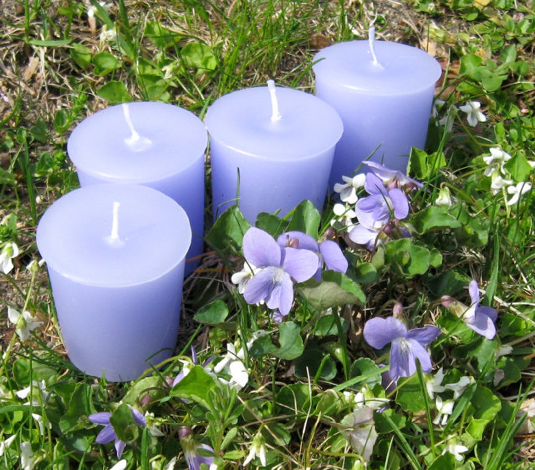 VIOLETS (4 Votives) - Etsy