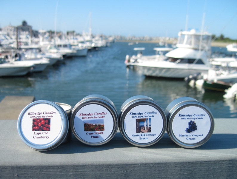 CAPE COD SAMPLER four 2-oz Soy Candles | Etsy