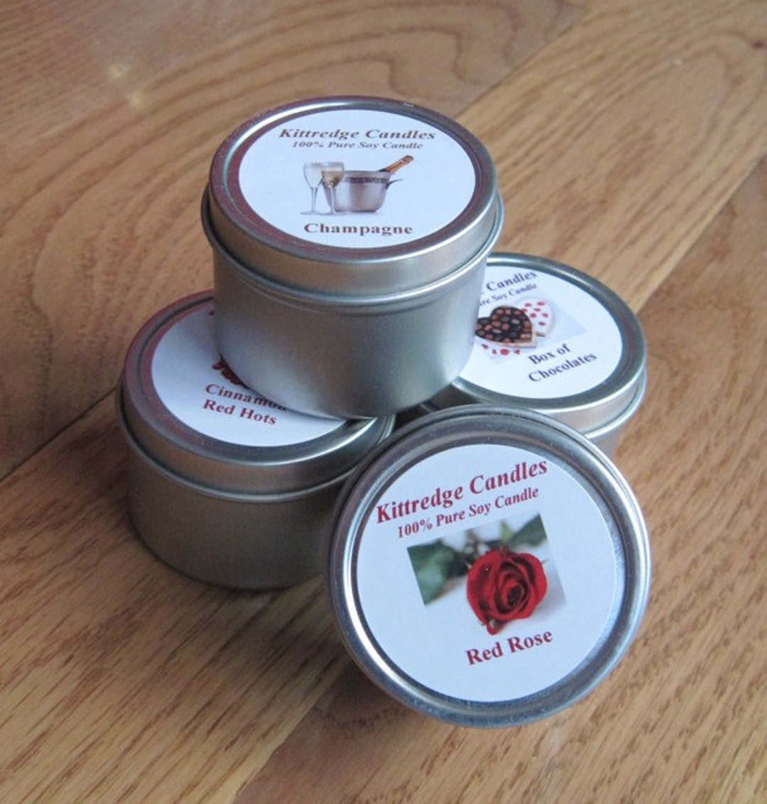 VALENTINES DAY SAMPLER (four 2-oz Soy Candles) - Etsy